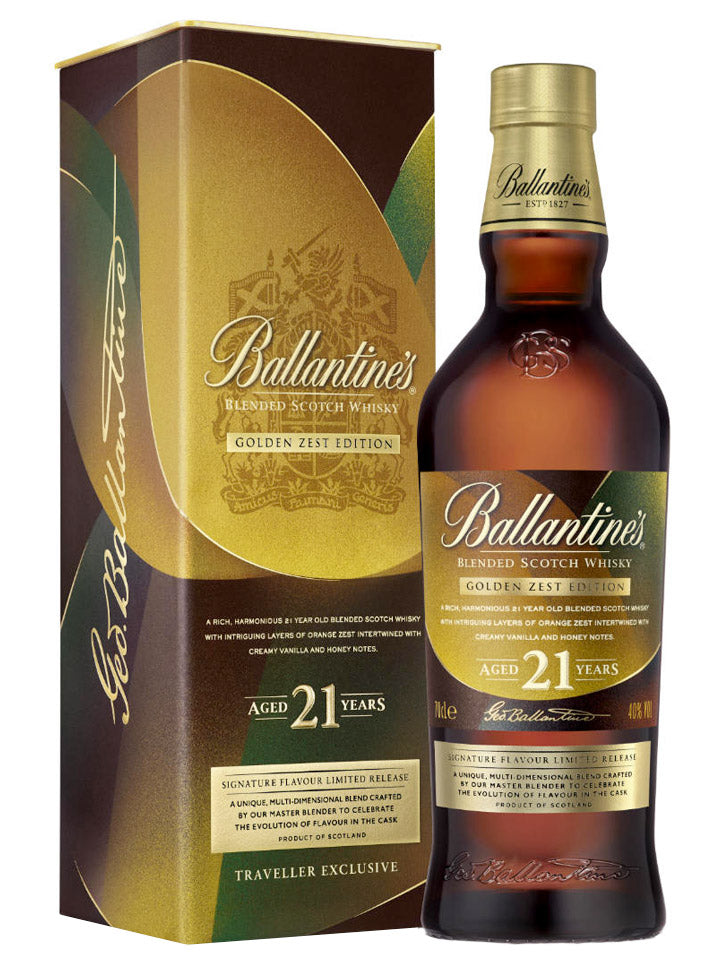Ballantine's 21 Year Old Golden Zest Limited Edition Blended Scotch Wh – The Drink Society