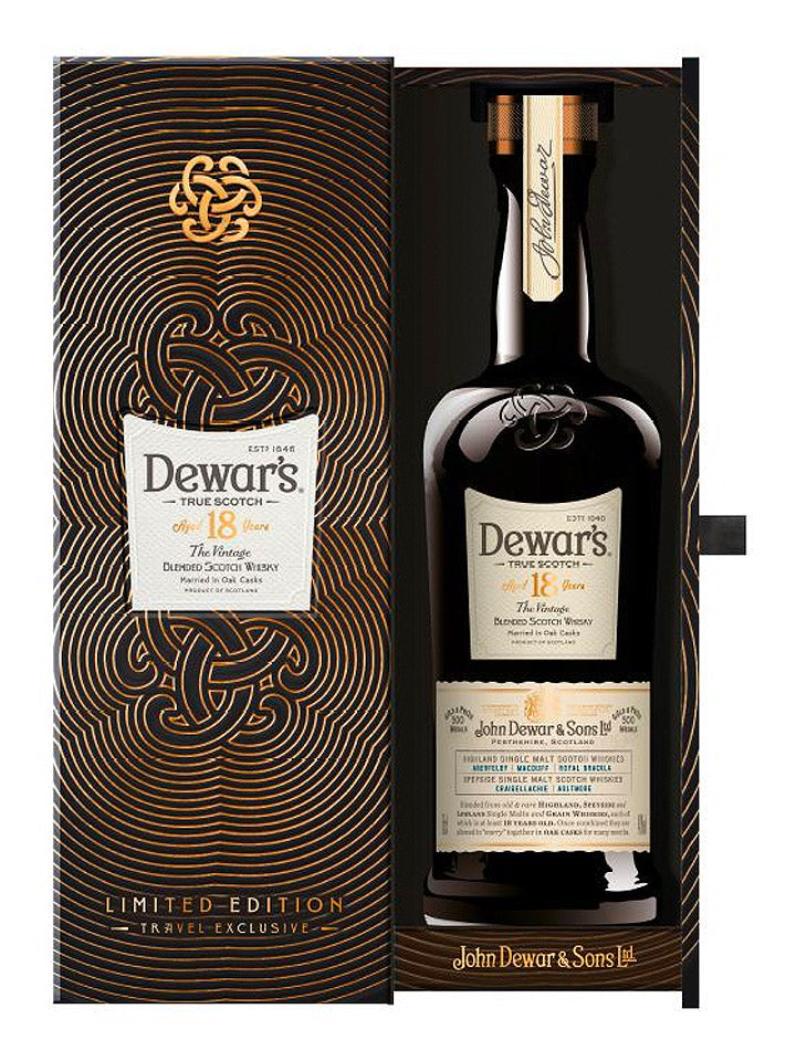 Dewar's 18 Year Old The Vintage Limited Edition Blended Scotch Whisky – The Drink Society