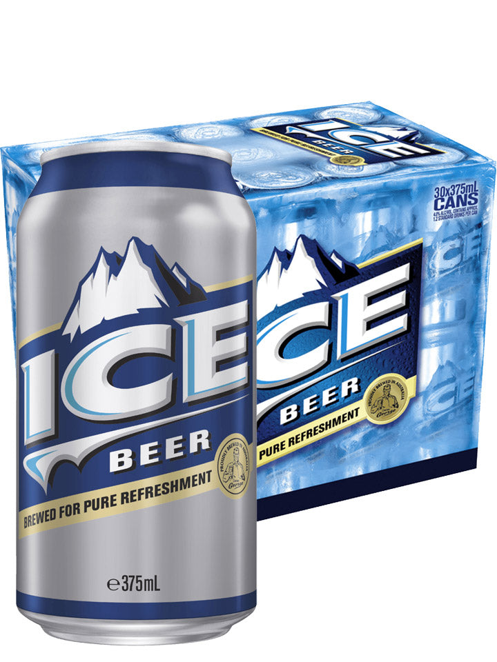 ICE Beer Block 30 x 375mL Cans – The Drink Society