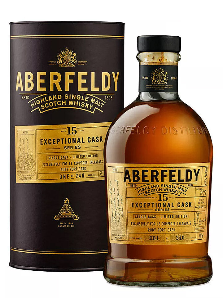 Aberfeldy Exceptional Cask Series 15 Year Old Ruby Port Cask Single Ma ...