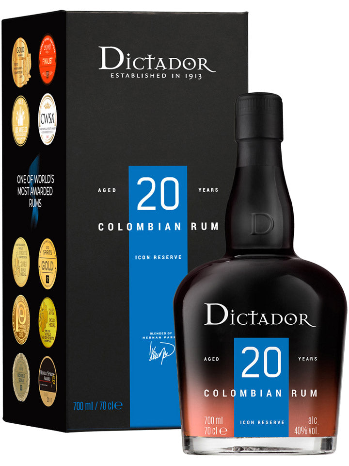 Dictador 20 Year Old Colombian Rum 700mL – The Drink Society