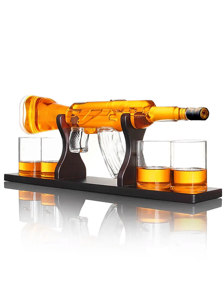 Gatling Liquor AK-47 Whiskey Display Edition + 4 Bullet Glasses 700mL ...
