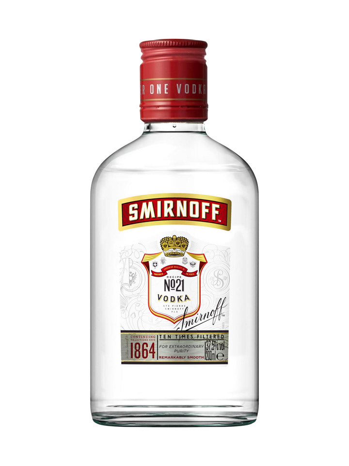 Smirnoff Red Label Vodka Glass Miniature 200mL – The Drink Society