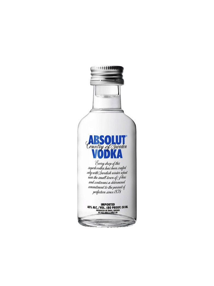 Absolut Swedish Vodka Glass Miniature 50mL – The Drink Society