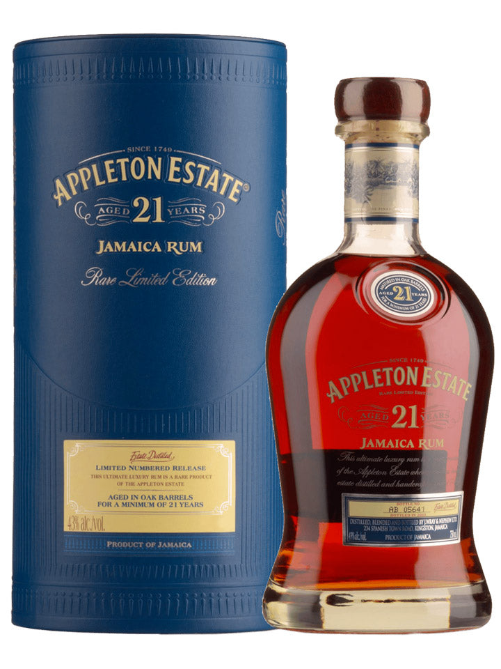 Appleton Estate 21 Year Old Rare Limited Edition Jamaican Rum 700mL ...