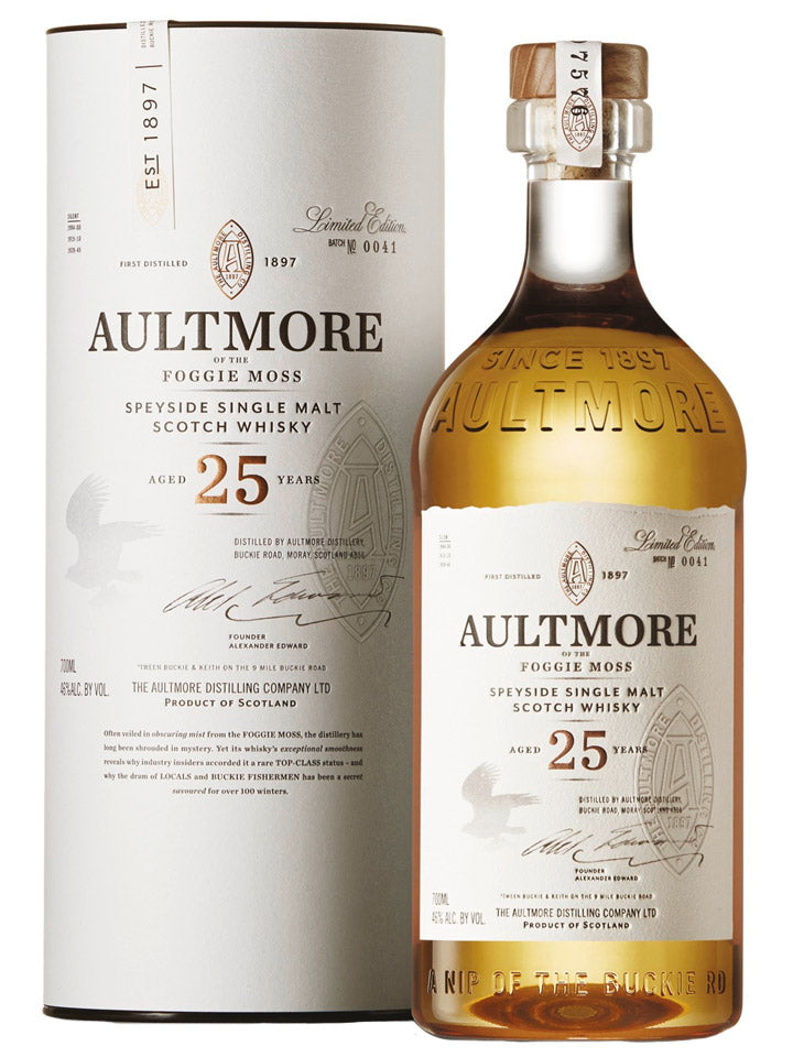 Aultmore 25 Year Old Limited Edition Single Malt Scotch Whisky 700mL ...