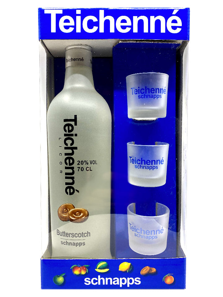 Teichenne Butterscotch Schnapps Liqueur + 3 Glasses 700mL – The Drink ...