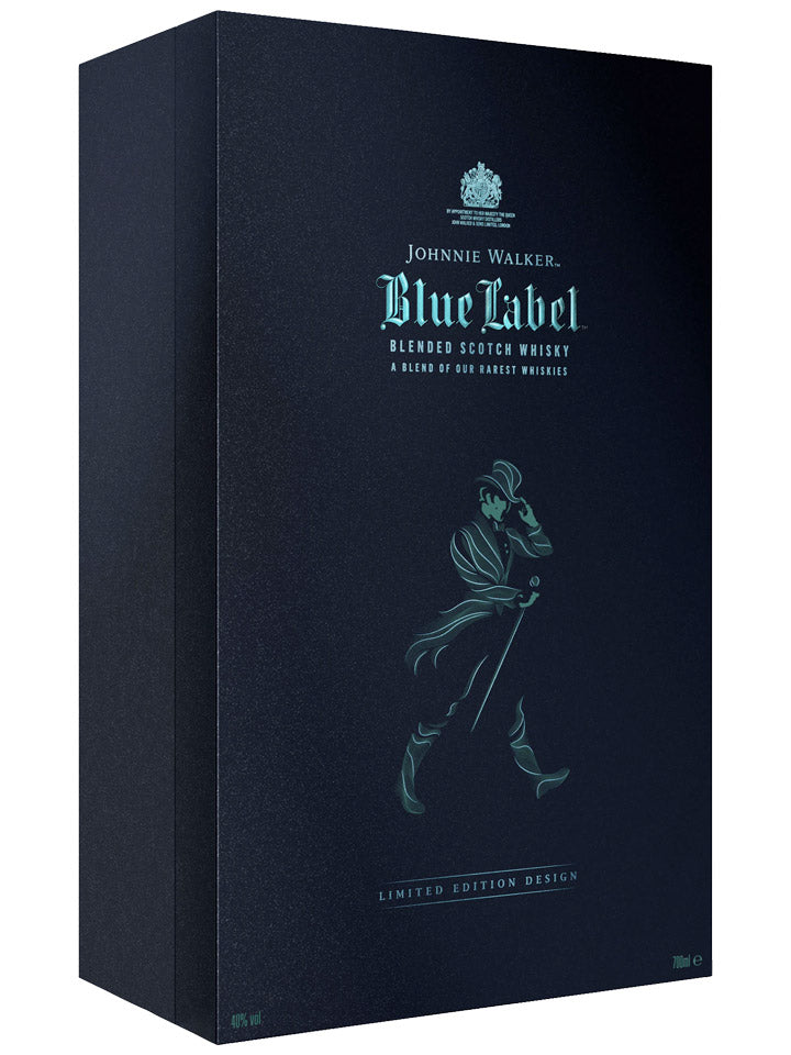 Johnnie Walker Blue Label + 2 Glasses Limited Edition Blended Scotch W ...