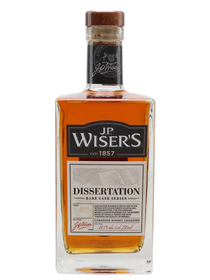 J.P Wiser's Rare Cask Series Dissertation Canadian Whisky 750mL – The ...