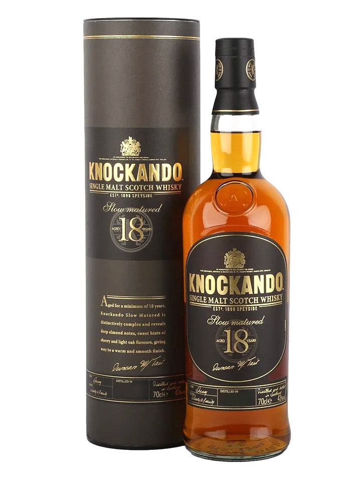Knockando 18 Year Old Slow Matured Single Malt Scotch Whisky 700mL ...