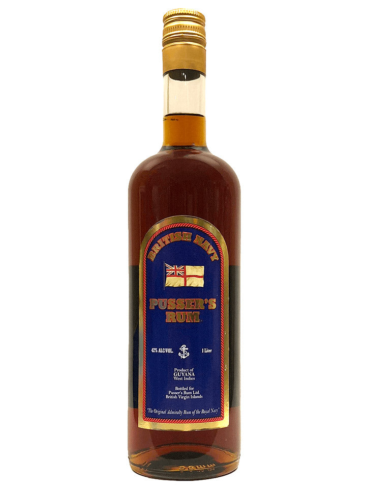 Pusser's British Royal Navy Blue Label 42% Rum 1L – The Drink Society