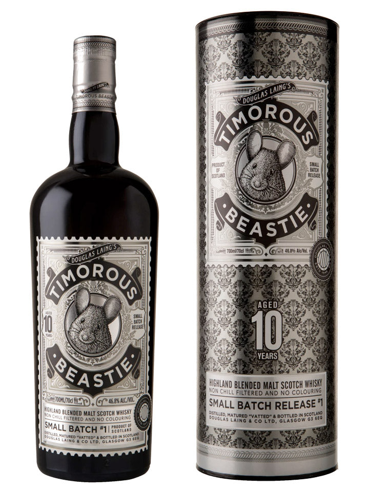 Timorous Beastie 10 Year Old Highland Blended Malt Scotch Whisky 700mL ...