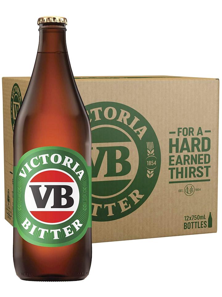 Victoria Bitter Longneck VB Beer Case 12 x 750mL Bottles – The Drink ...